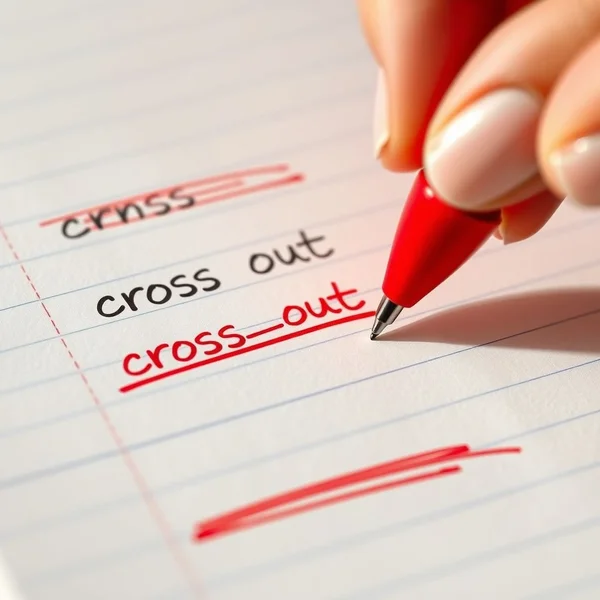 Cross out の意味と使い方 英語句動詞の文法構造と練習問題も解説